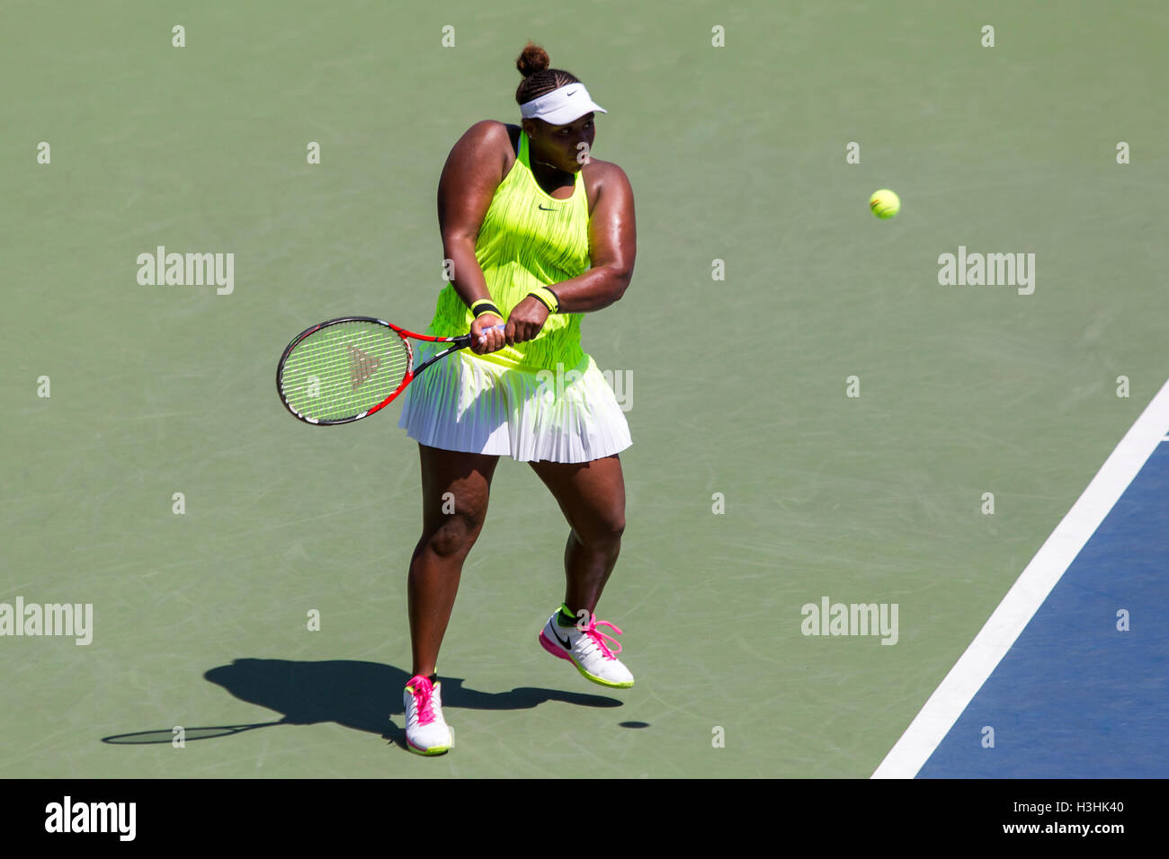 Taylor Townsend (USA) competing in the 2016 US Open Stock Photo - Alamy