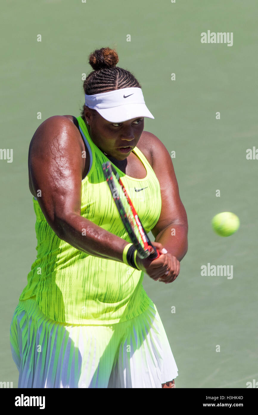 Taylor Townsend (USA) competing in the 2016 US Open Stock Photo - Alamy