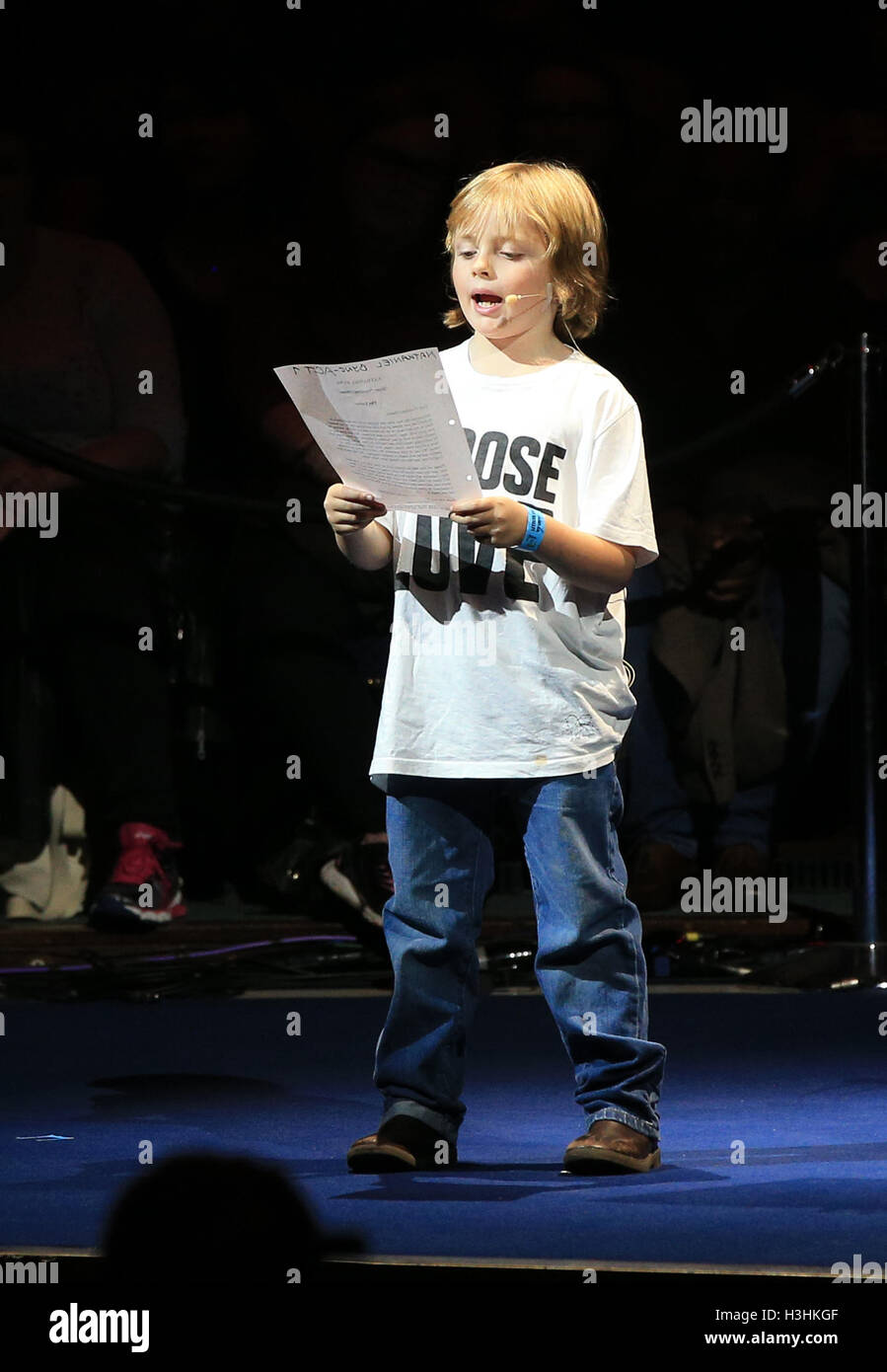 Nathaniel Byng reads a letter during the fifth night of the Letters ...
