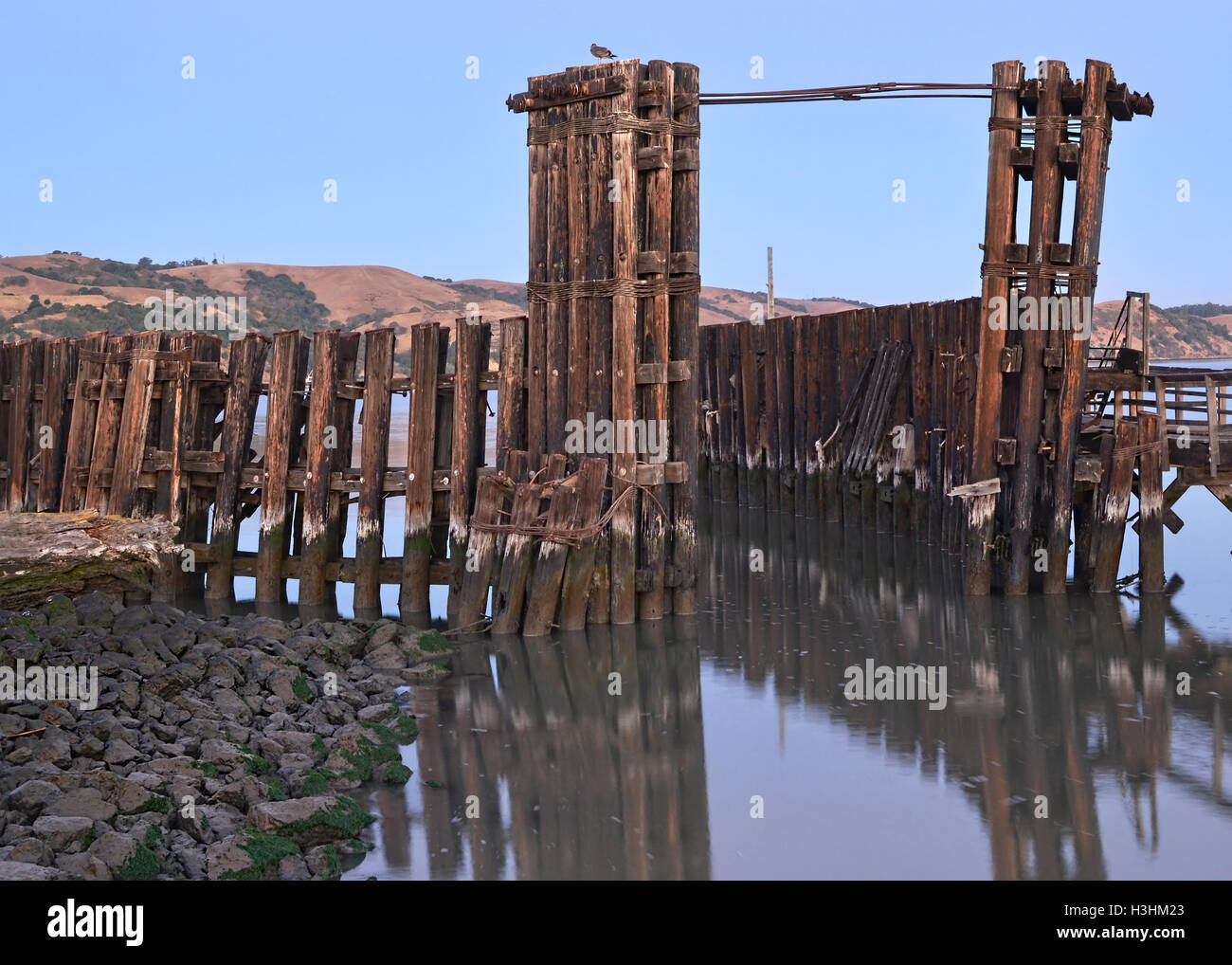 Early morning the waterfront of Martinez, California, USA, featuring ...