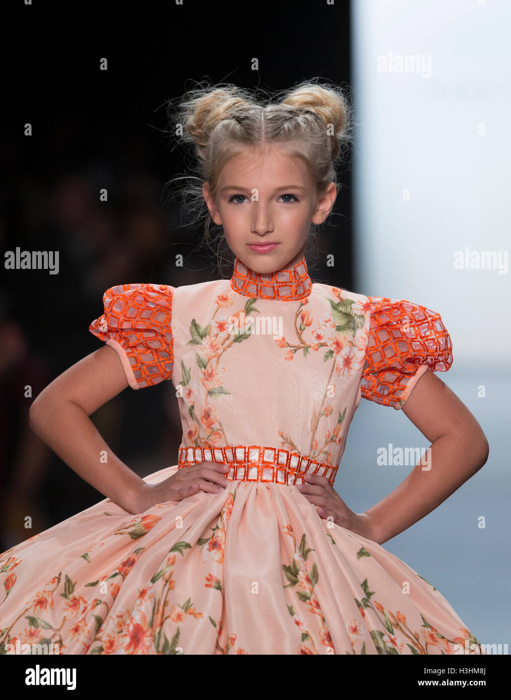 New York, NY USA - September 11, 2016: Young model walks runway for ...