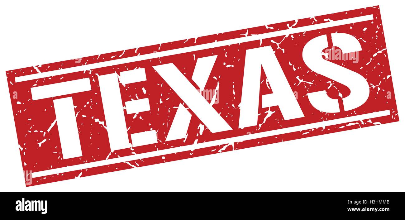 Texas red square stamp Stock Vector Image & Art - Alamy