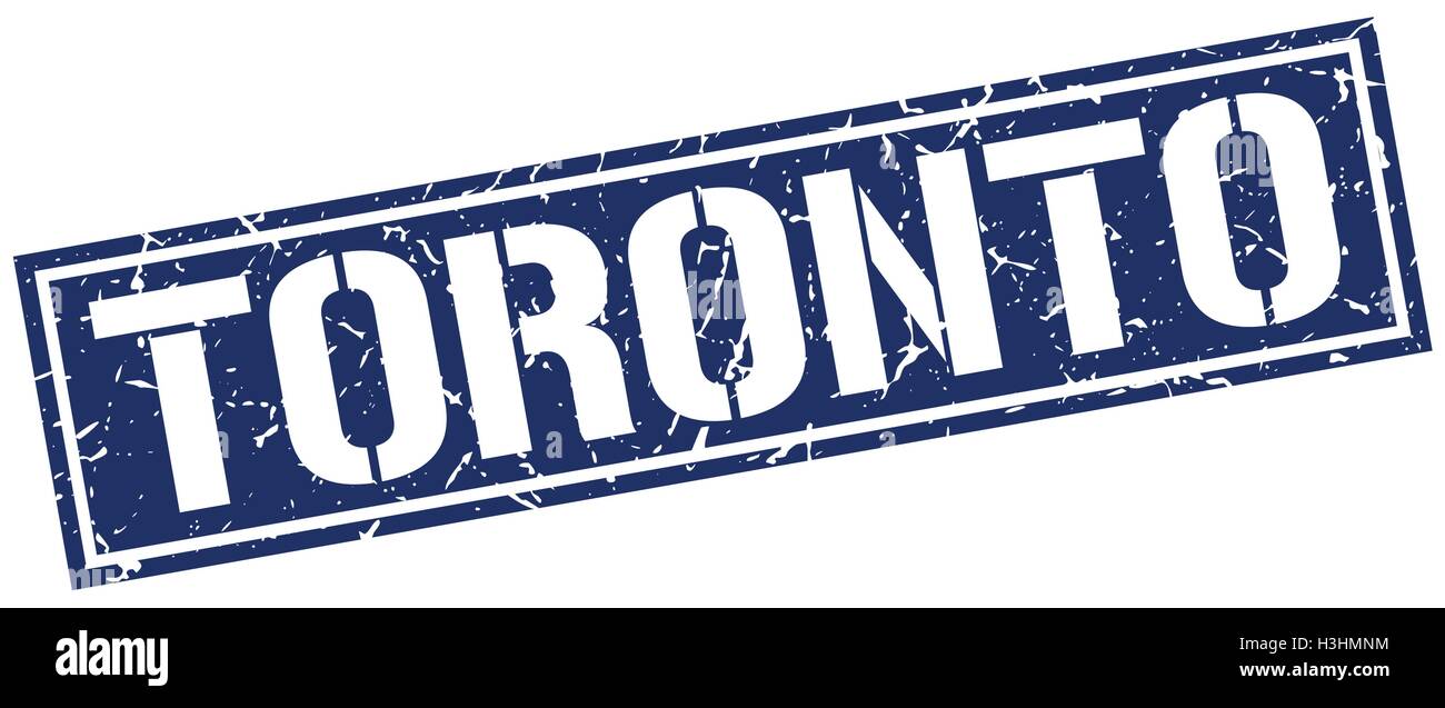 Toronto blue square stamp Stock Vector Image & Art - Alamy