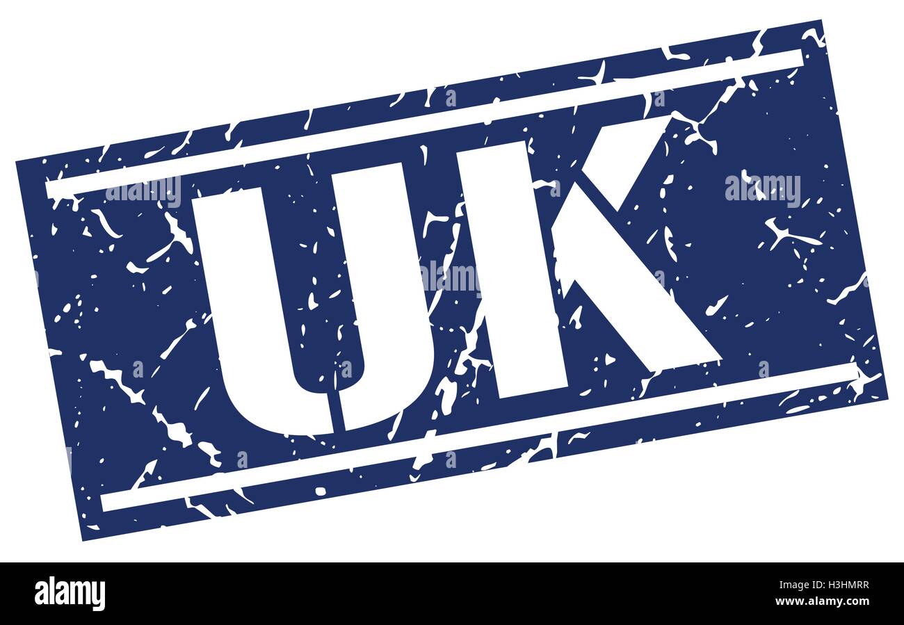 uk blue square stamp Stock Vector Image & Art - Alamy