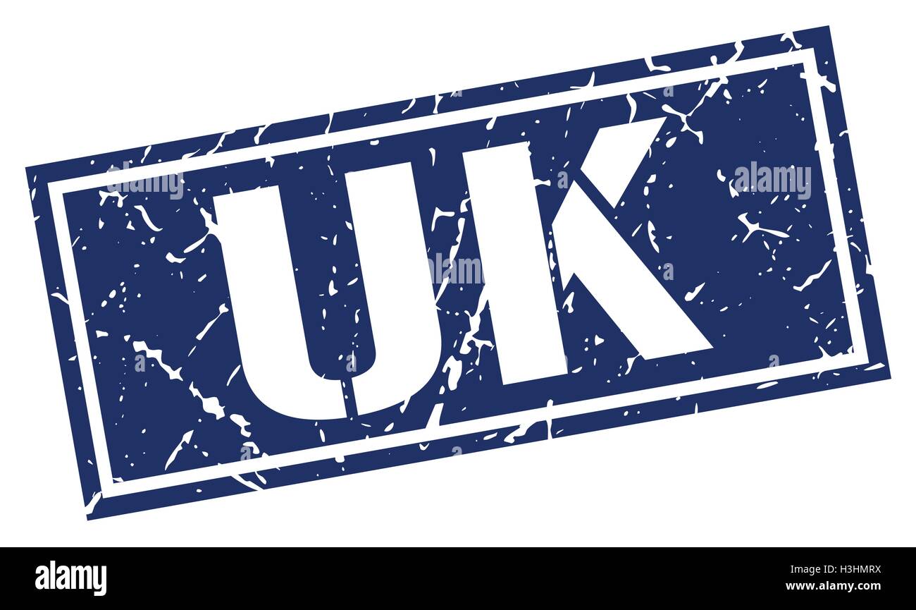 uk blue square stamp Stock Vector Image & Art - Alamy