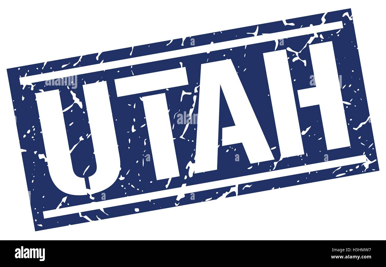 Utah blue square stamp Stock Vector Image & Art - Alamy