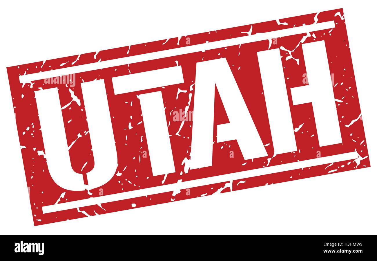 Utah red square stamp Stock Vector Image & Art - Alamy