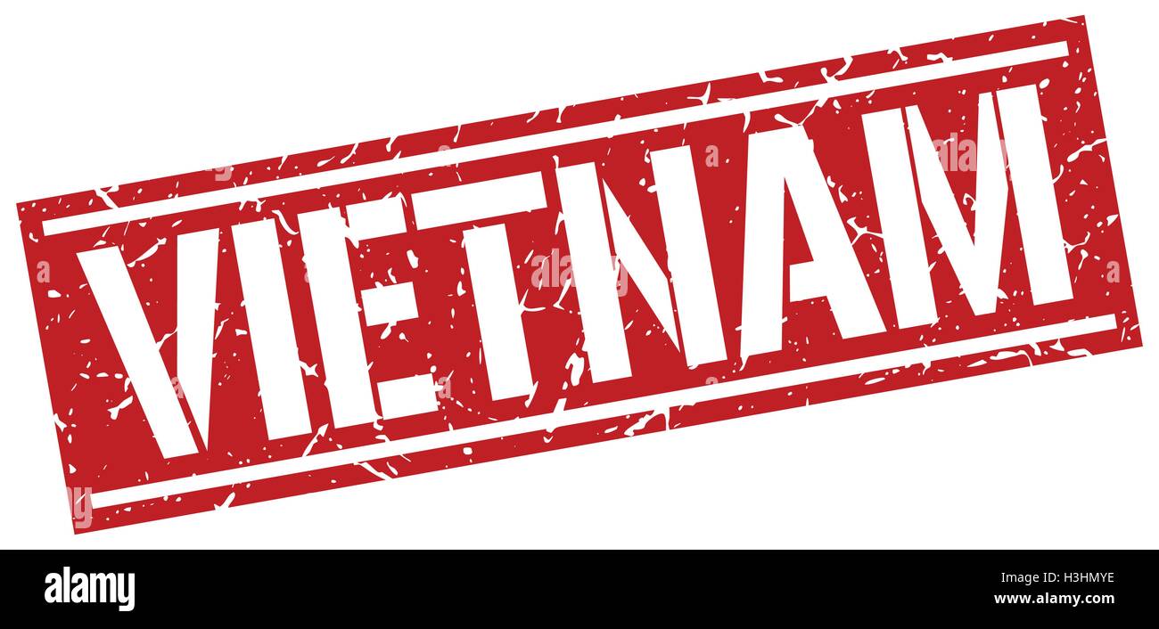 Vietnam red square stamp Stock Vector Image & Art - Alamy