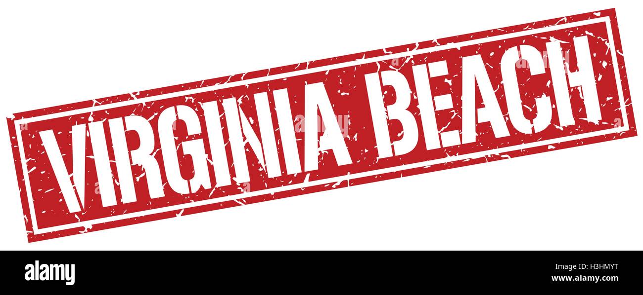 Virginia Beach red square stamp Stock Vector Image & Art - Alamy