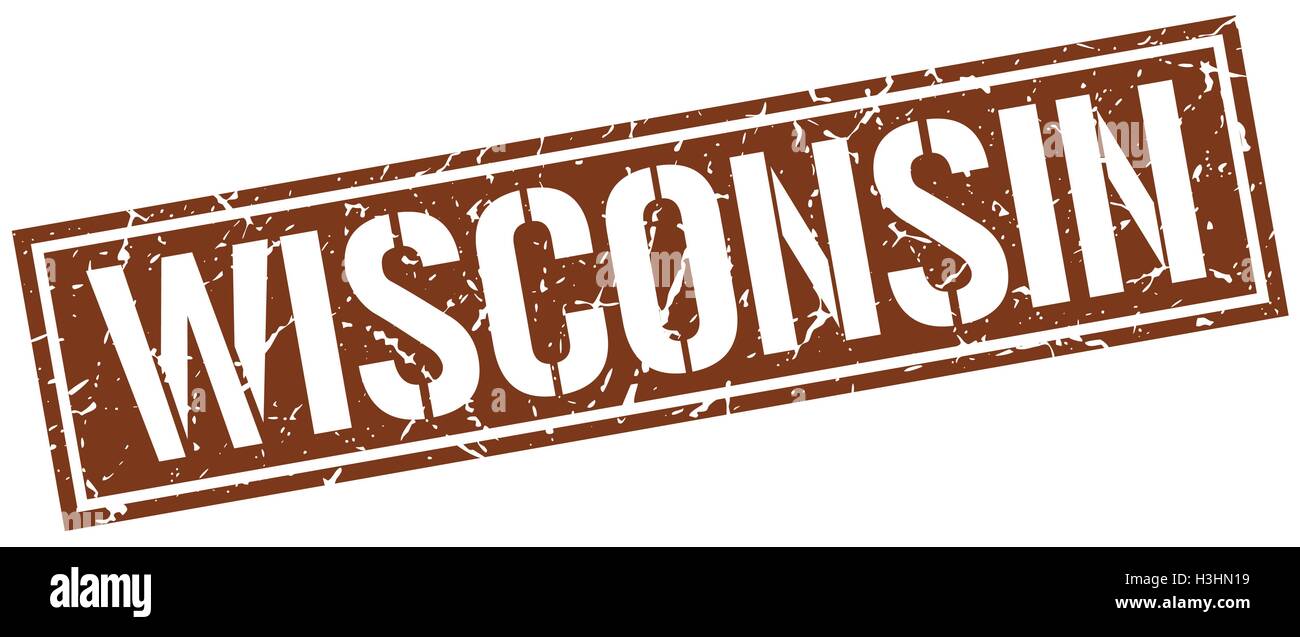 Wisconsin stamp vector vectors hi-res stock photography and images - Alamy