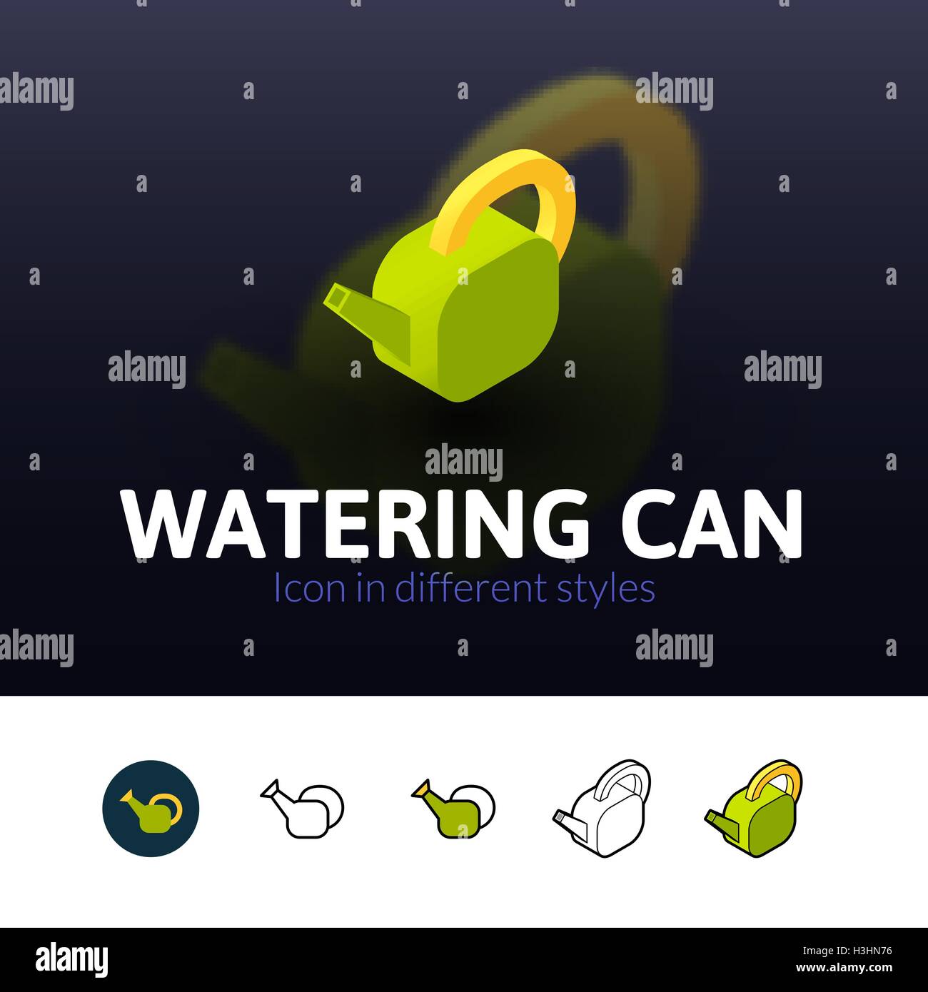 Watering can icon 3d hi-res stock photography and images - Alamy