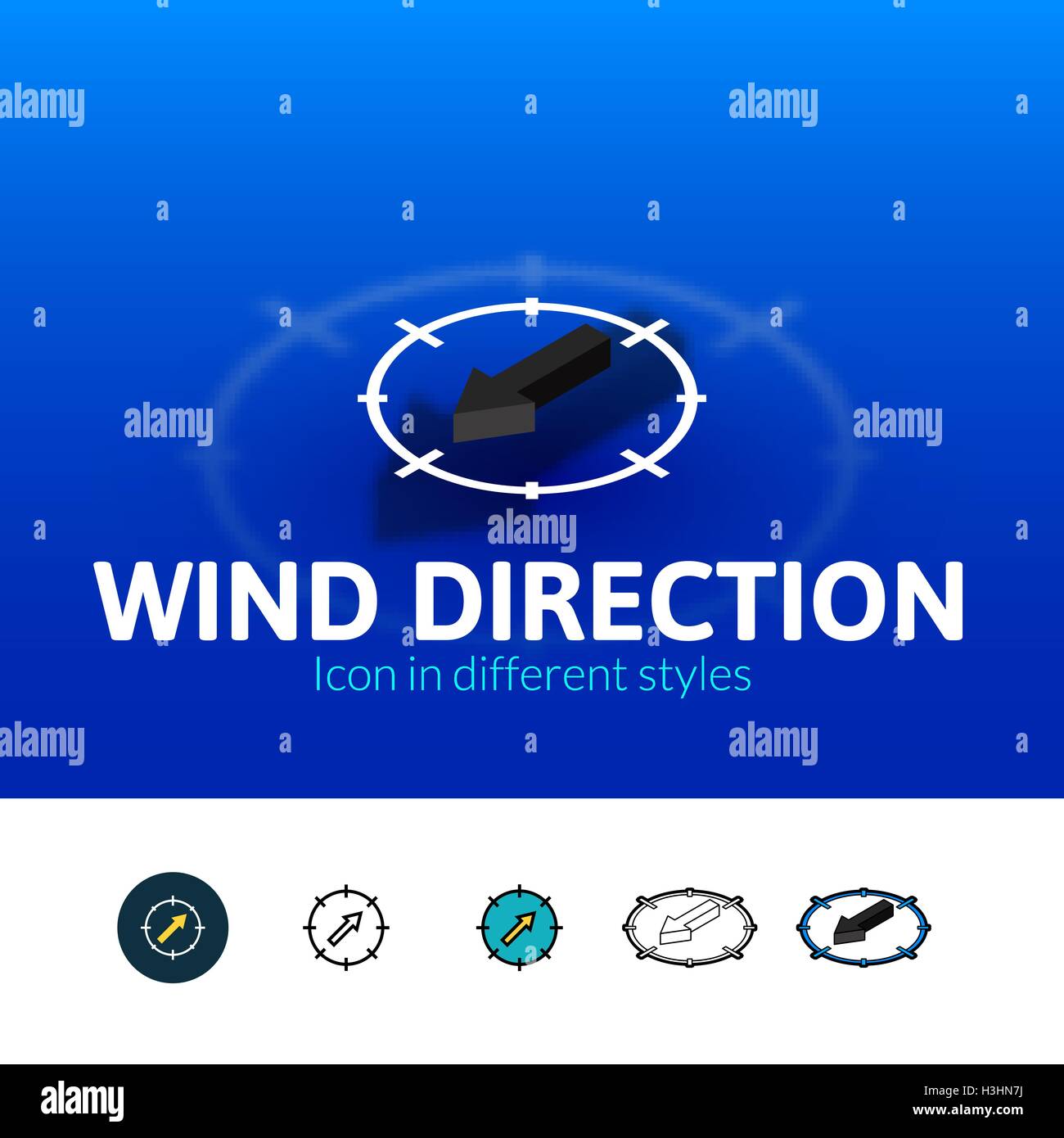 Wind direction map hi-res stock photography and images - Alamy