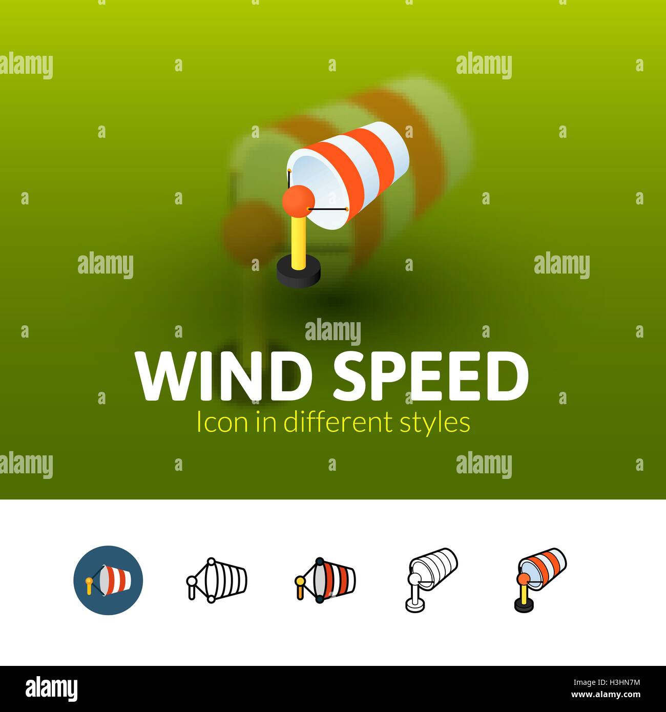 Wind cone icon hi-res stock photography and images - Alamy