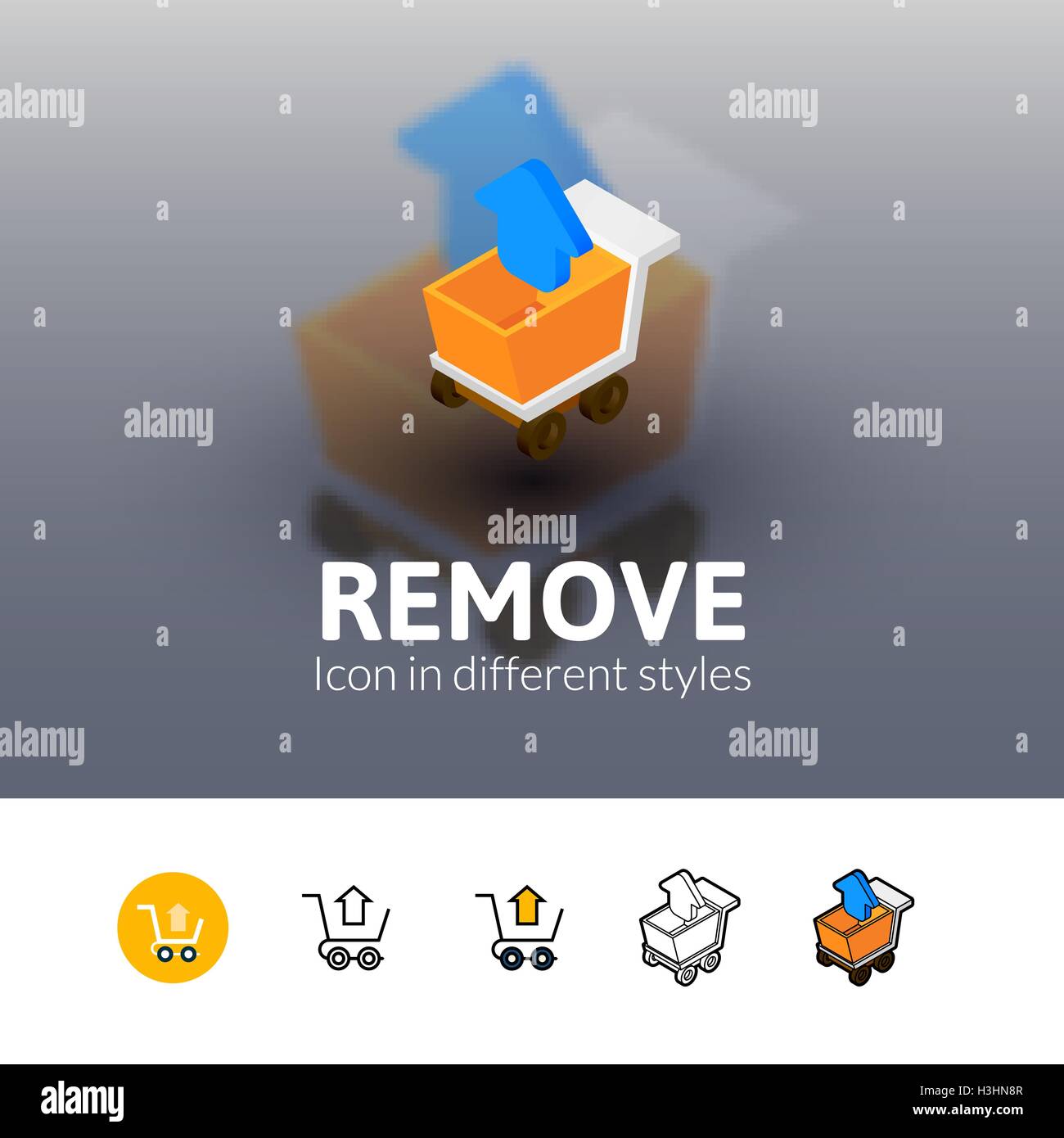 Remove basket Stock Vector Images - Alamy