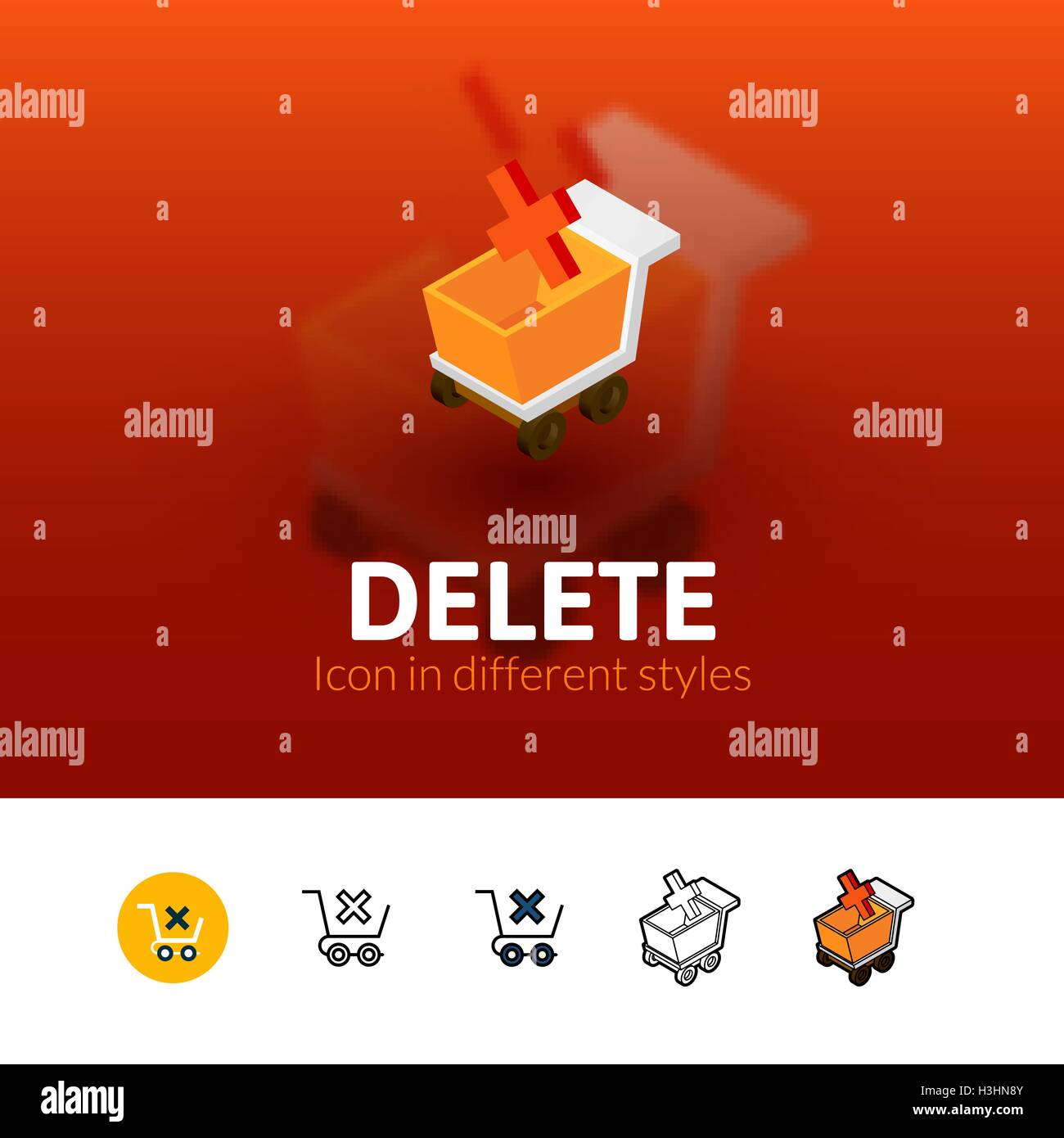 Shopping cart delete hi-res stock photography and images - Alamy