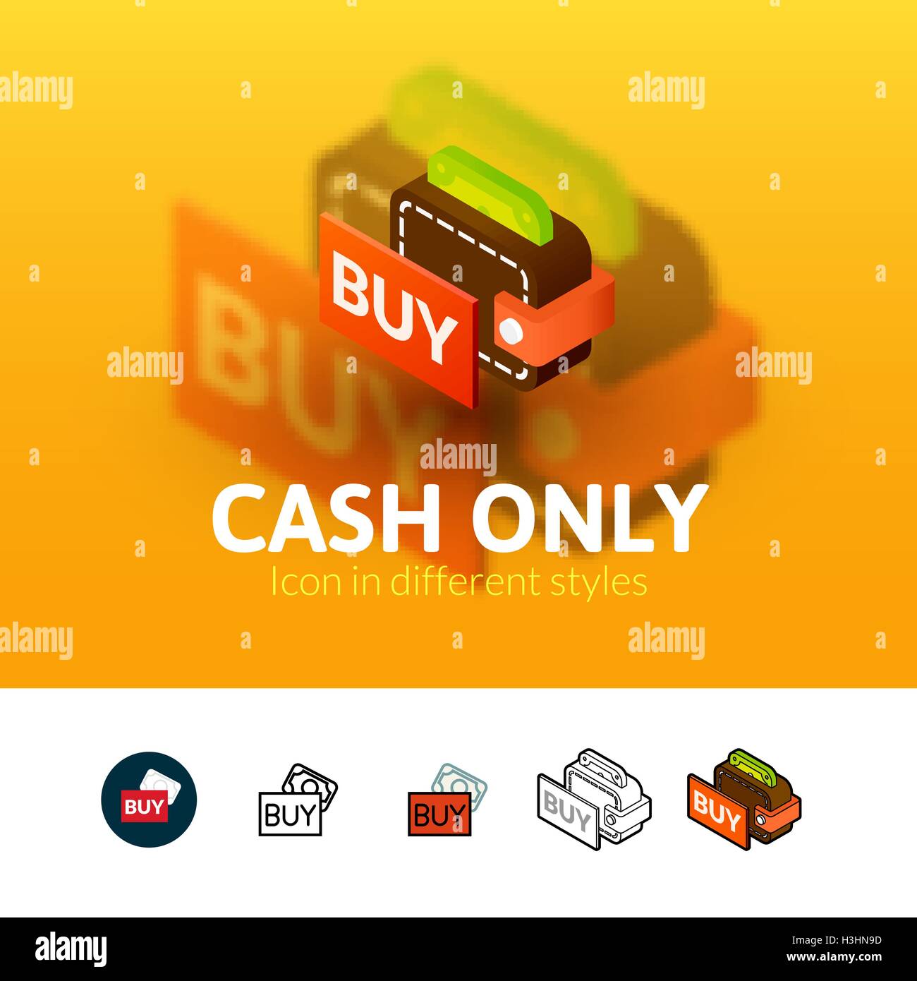 Cash only sign Stock Vector Images - Alamy