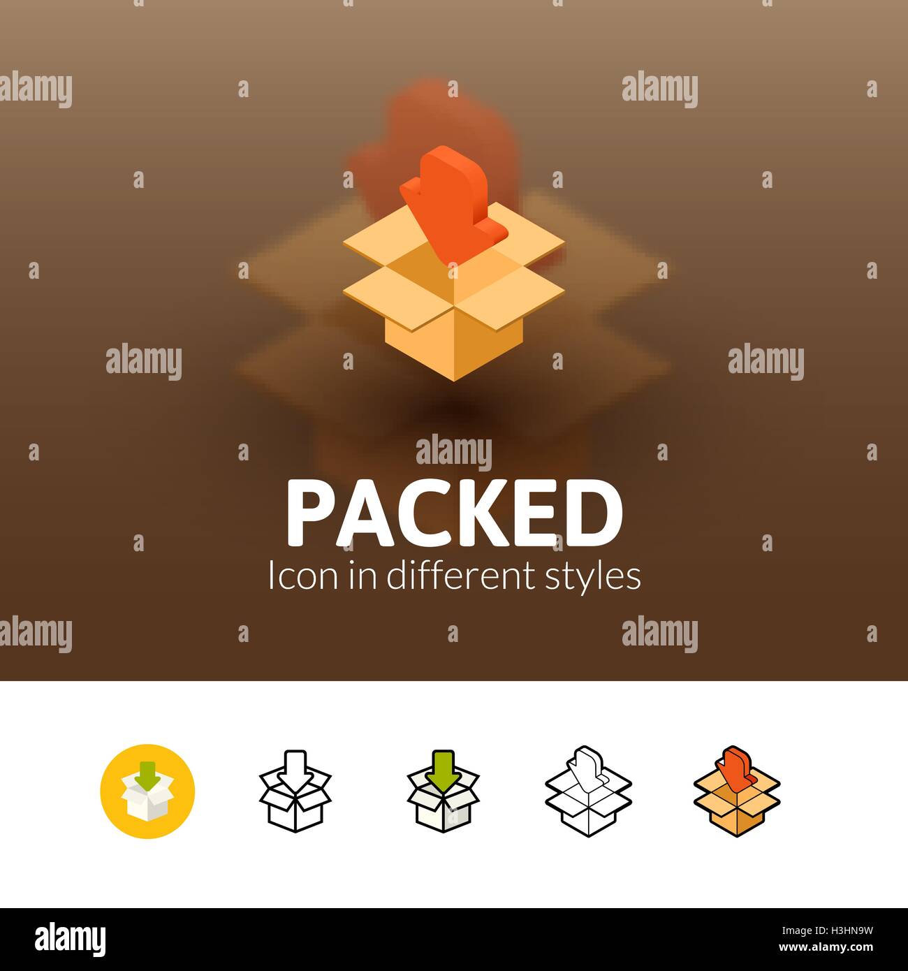 Data packed Stock Vector Images - Alamy