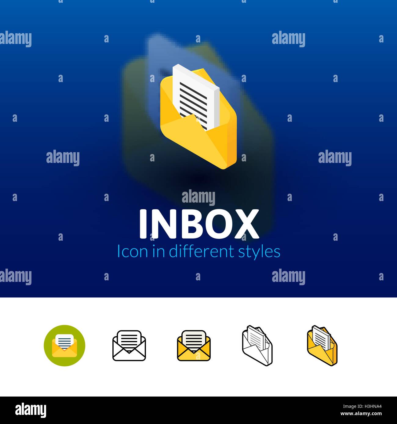Inbox image Stock Vector Images - Alamy