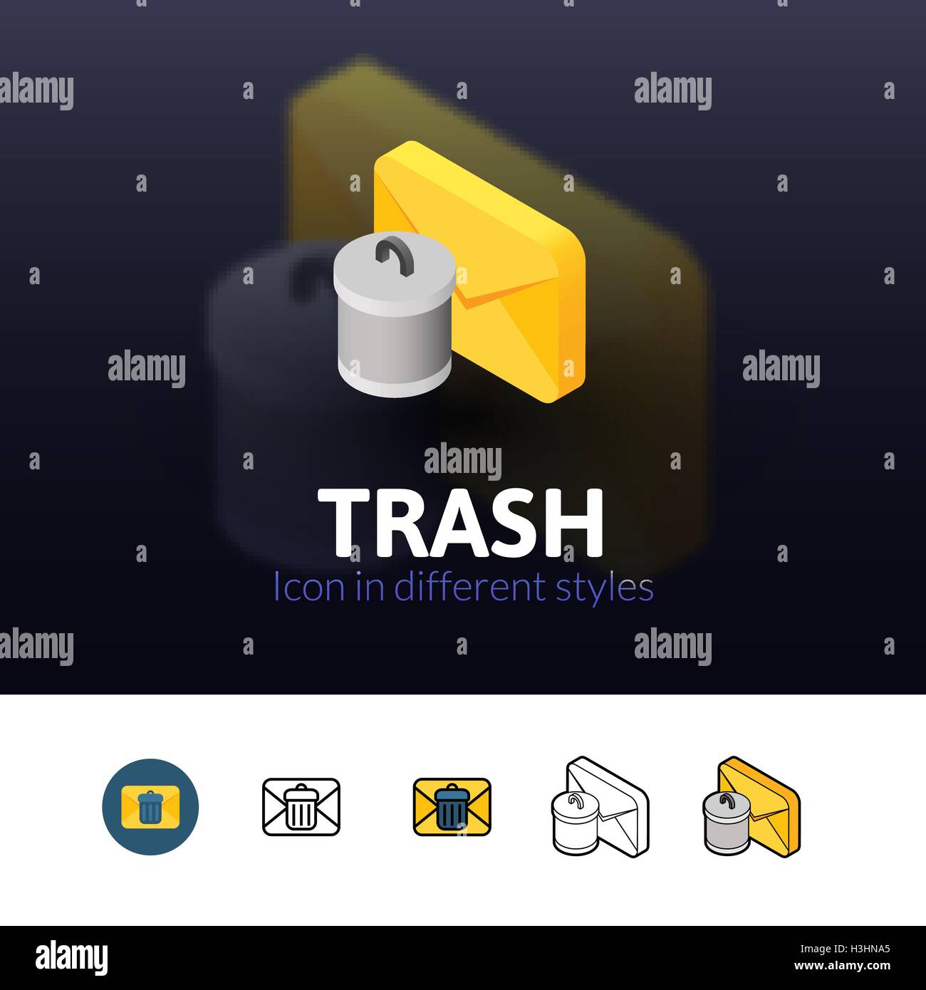 Computer trash logo Stock Vector Images - Alamy