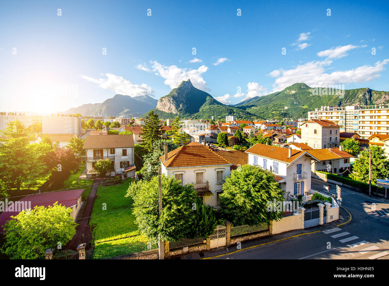 Grenoble city in France Stock Photo - Alamy