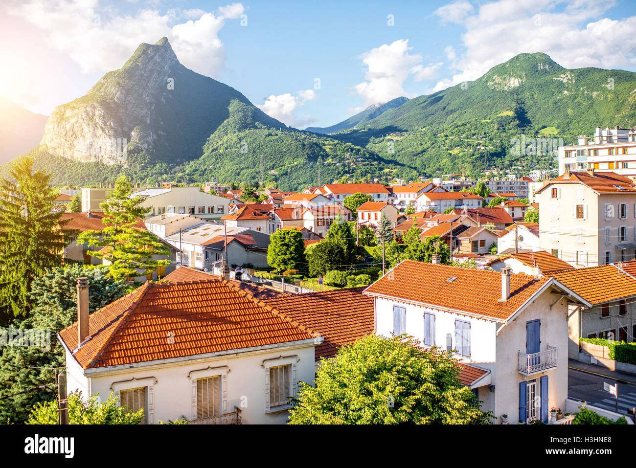Grenoble city in France Stock Photo - Alamy