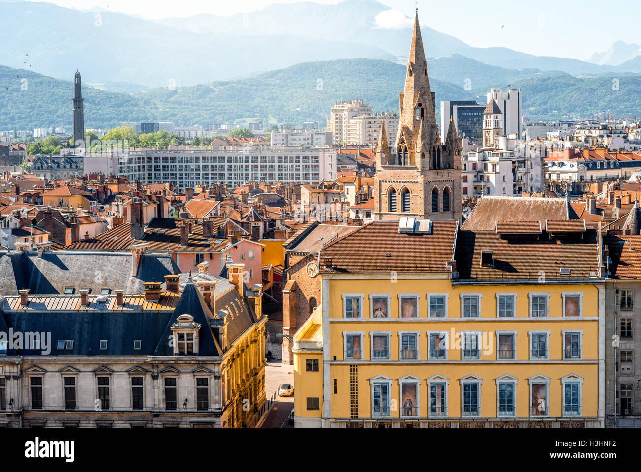 Grenoble city in France Stock Photo - Alamy