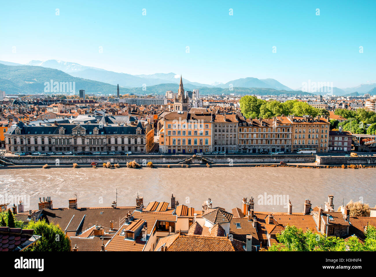 Grenoble city in France Stock Photo - Alamy