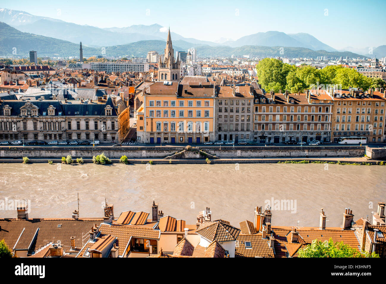 Grenoble city in France Stock Photo - Alamy