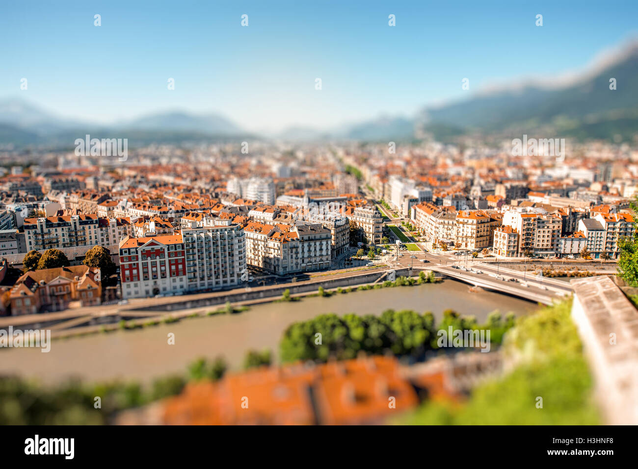 Grenoble city in France Stock Photo - Alamy
