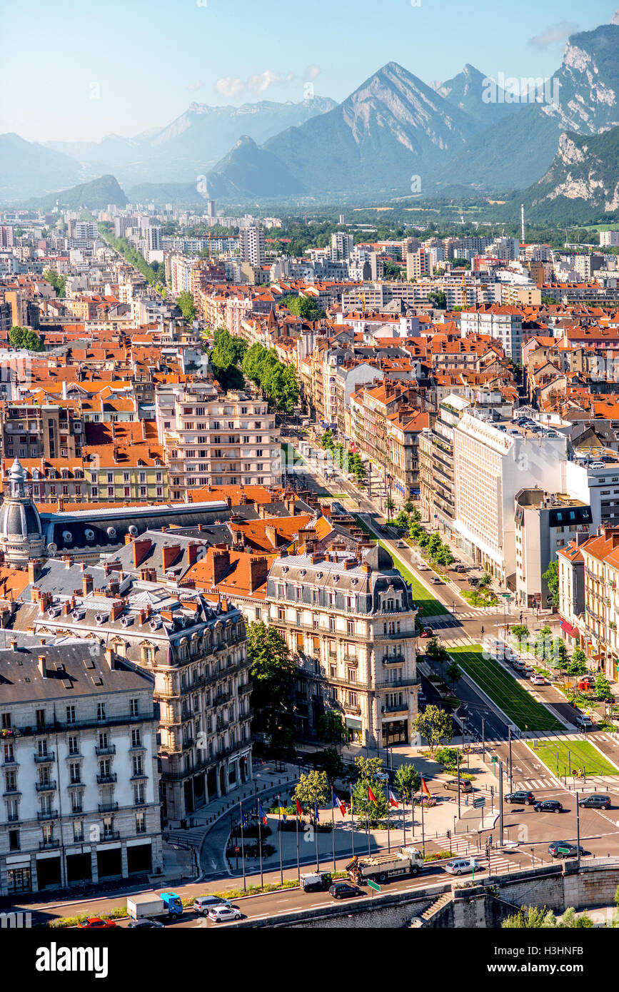 Grenoble city in France Stock Photo - Alamy