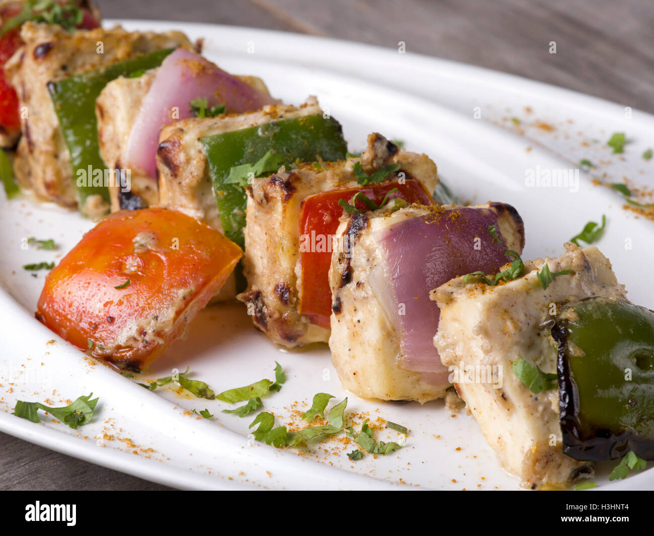 Paneer malai tikka served in a plate Stock Photo - Alamy