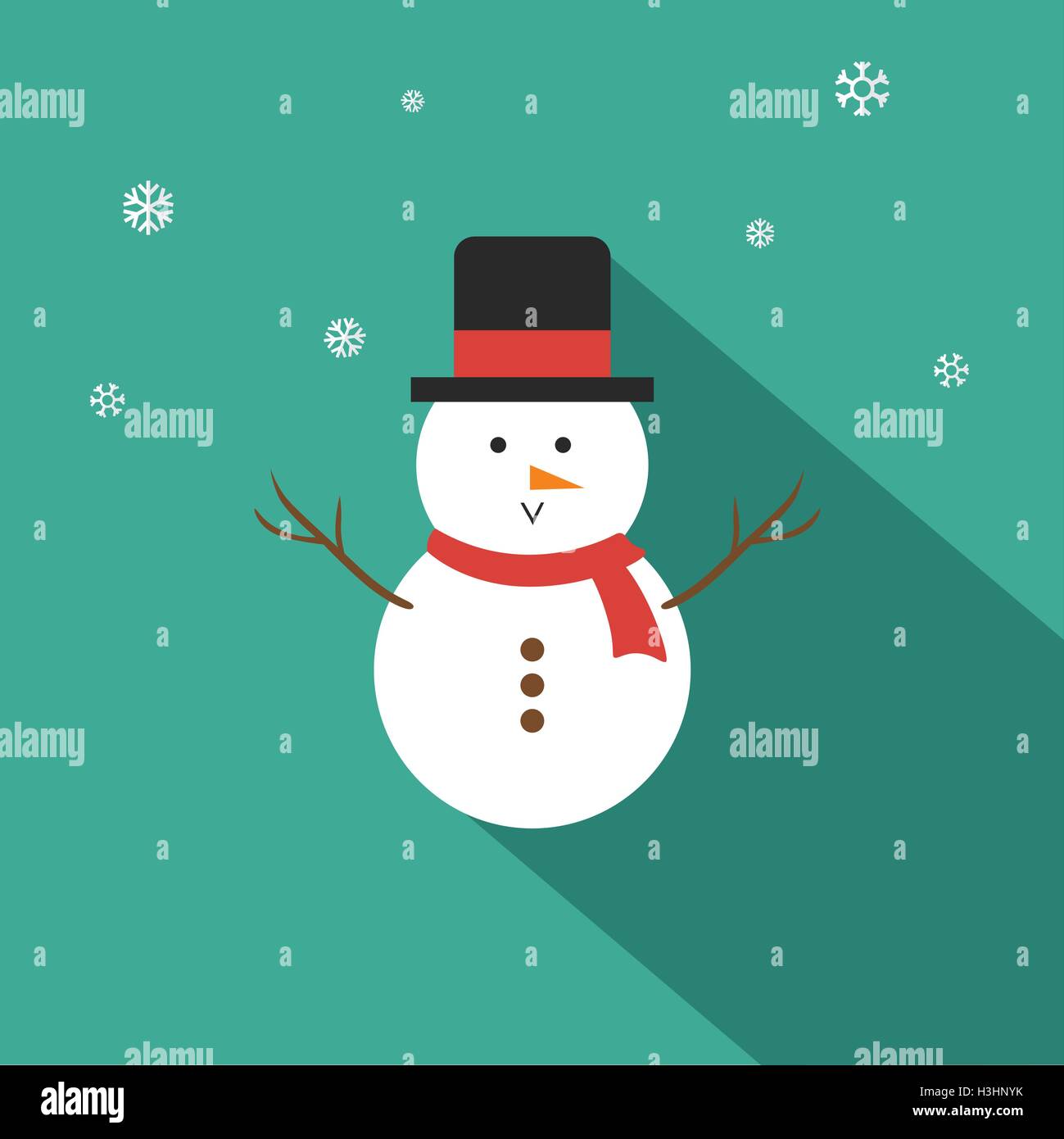 Snow vector icon flat Stock Vector Images - Alamy