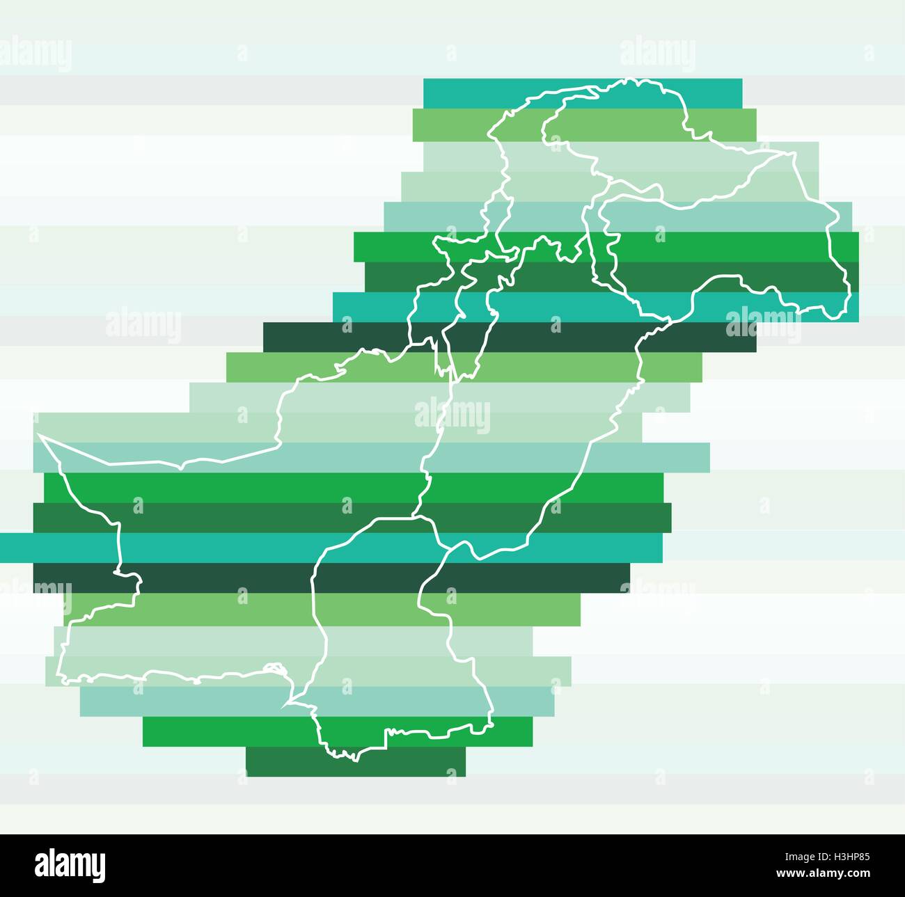 Pakistan map with all states and provinces Stock Vector Image & Art - Alamy