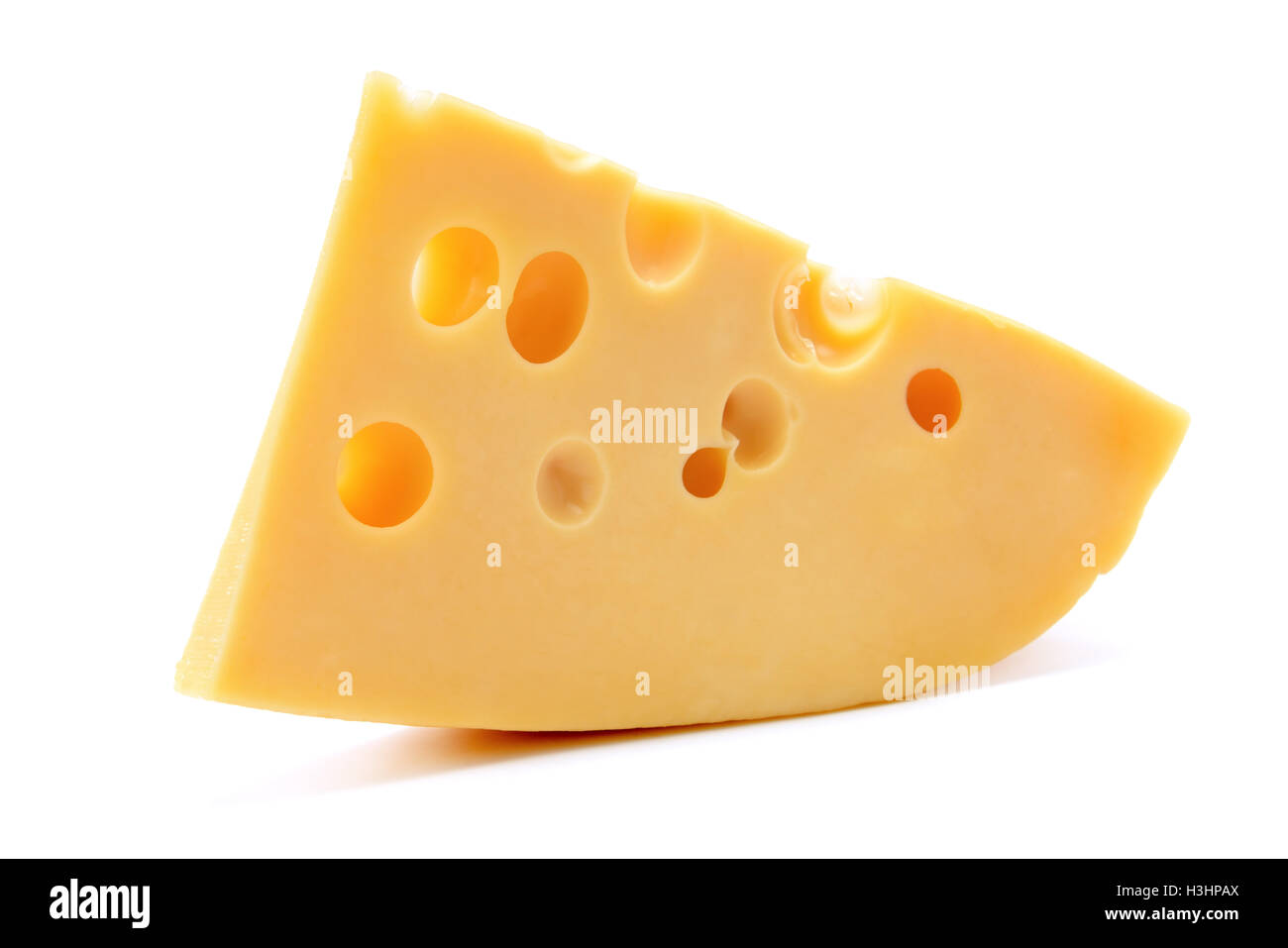 slice of cheese isolated on a white background Stock Photo - Alamy