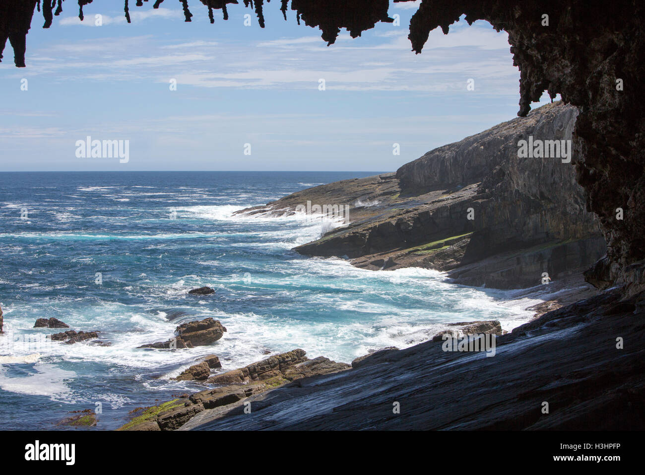 Admiral Arch natural rock formation in Cape Du Couedic, Flinders chase ...