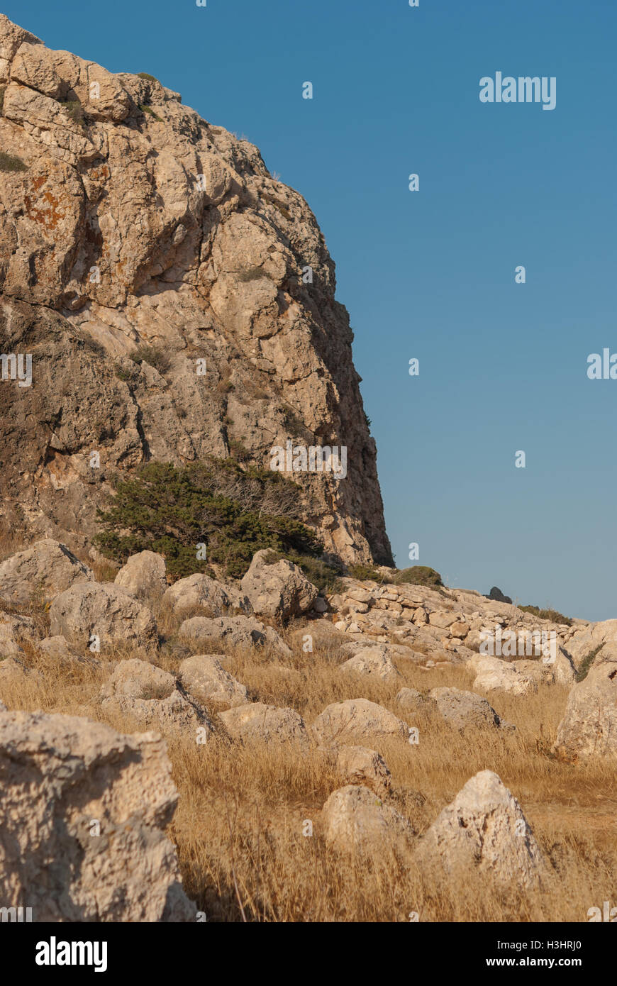 View on the rocks of Cape Greco. Cyprus Stock Photo - Alamy