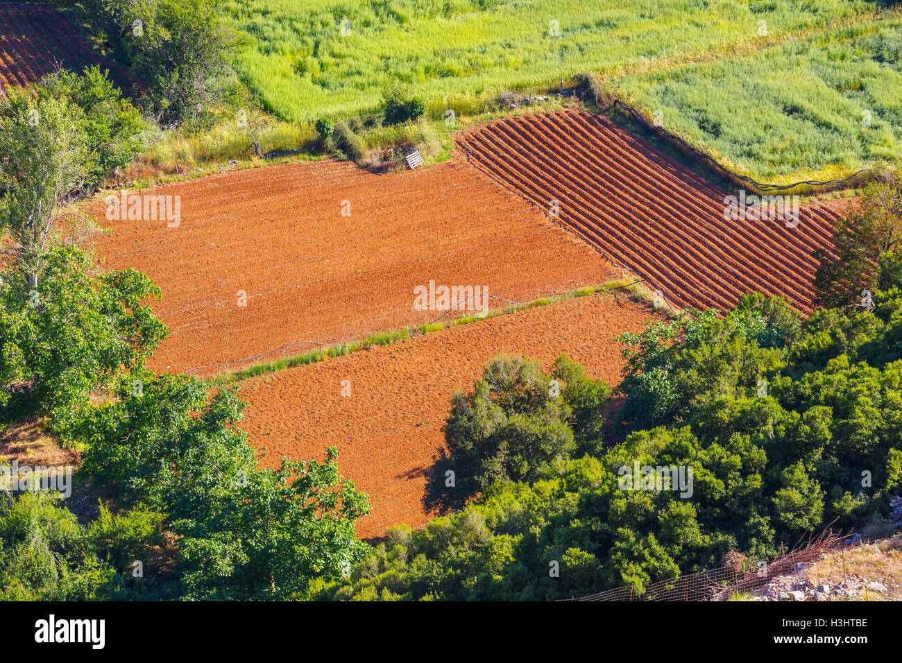 Landscape of rural Crete island in Greece Stock Photo - Alamy