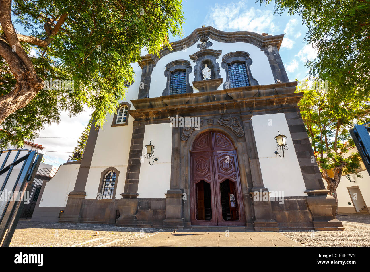Catholic church in Funchal, Madeira Island, Portugal Stock Photo - Alamy