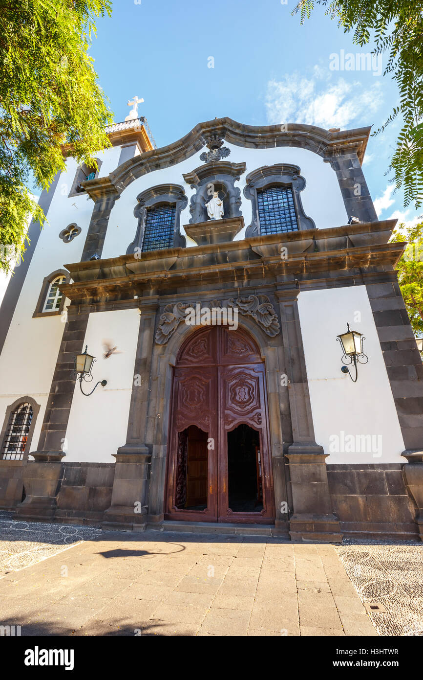 Catholic church in Funchal, Madeira Island, Portugal Stock Photo - Alamy
