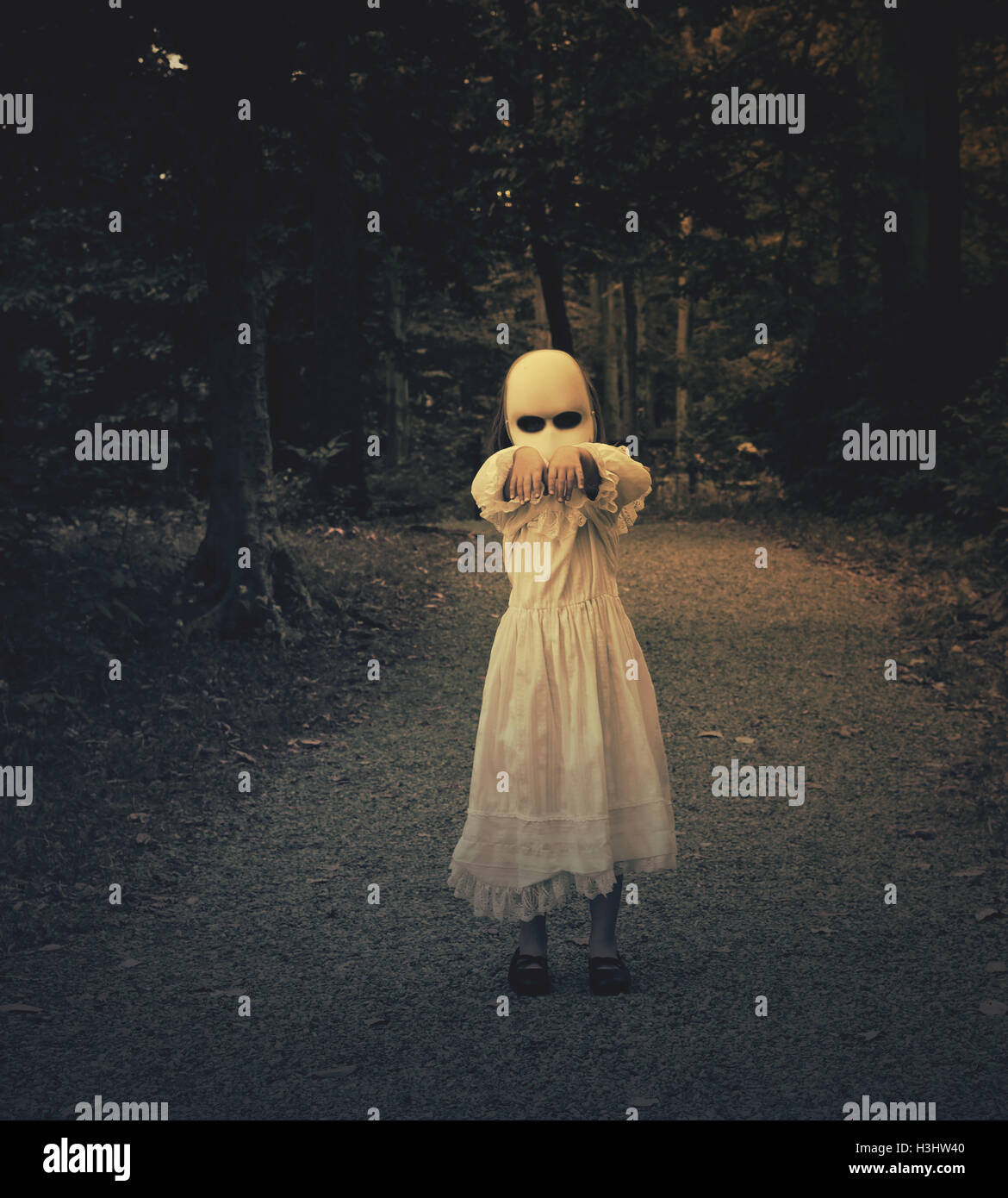 Ghost mask scary mask High Resolution Stock Photography and Images - Alamy