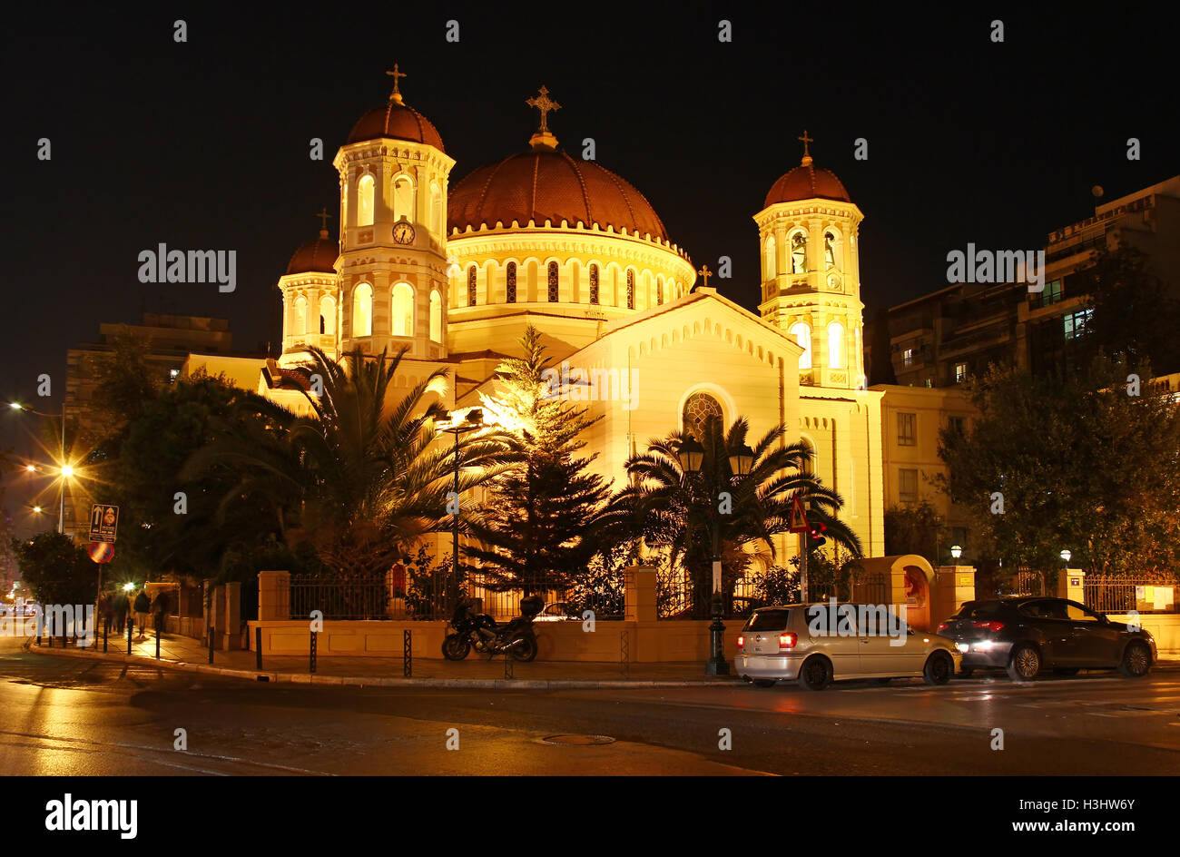 Metropolitan church of St. Gregory Palamas, Thessaloniki, Greece Stock ...