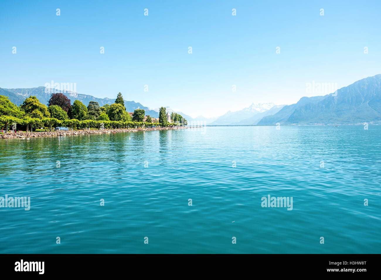 Geneva lake in Switzerland Stock Photo - Alamy