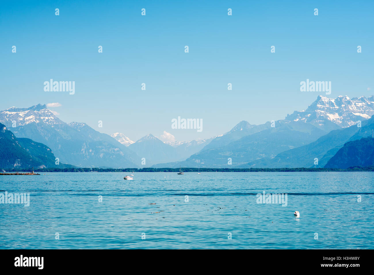 Geneva lake in Switzerland Stock Photo - Alamy