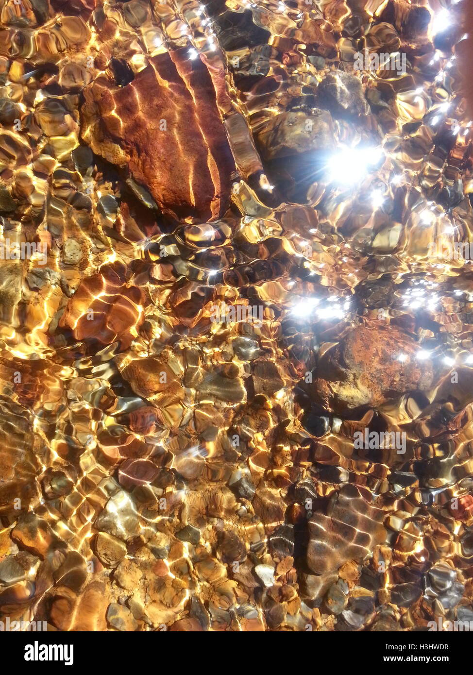 Water trickling down a stream from Broken Top, Oregon Stock Photo - Alamy