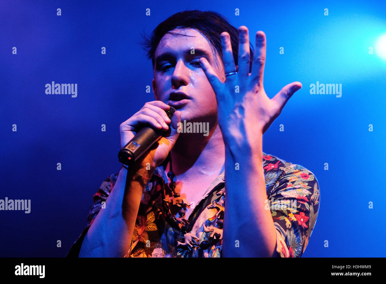 BARCELONA - OCT 14: Patrick Wolf (singer from London) performs at Apolo ...