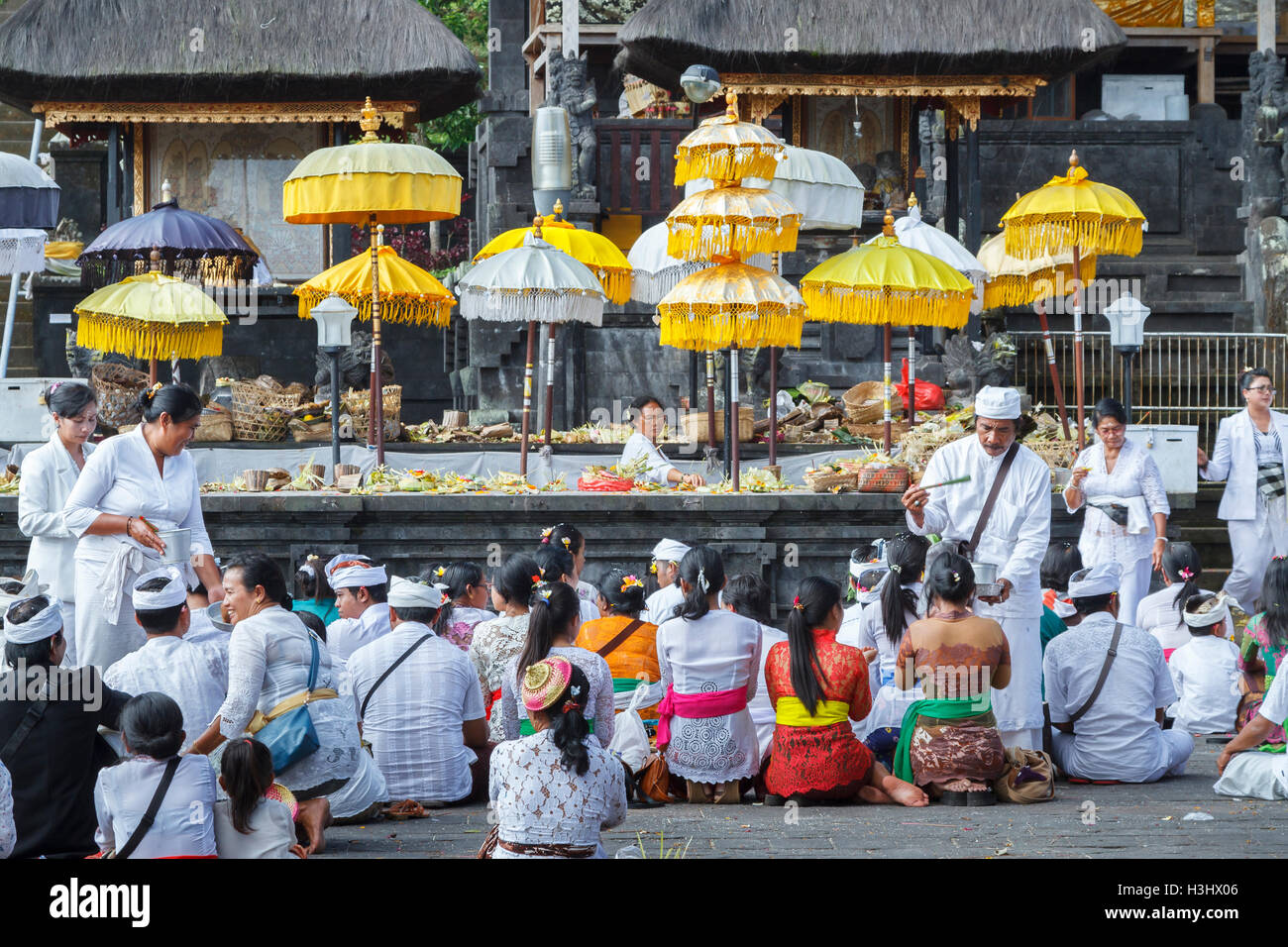 A prayer ceremony. Besakih Temple. Bali. Indonesia, Asia Stock Photo ...