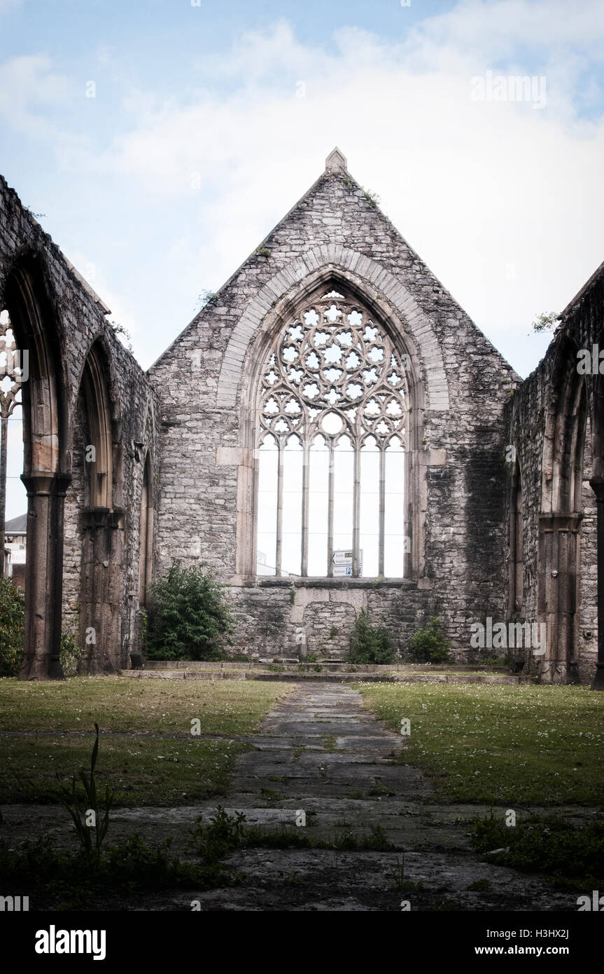 Charles Church, Plymouth, England Stock Photo - Alamy