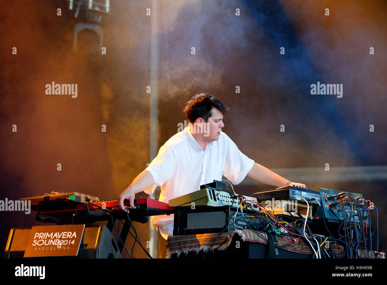 BARCELONA - MAY 30:A professional Disc Jockey at Heineken Primavera ...