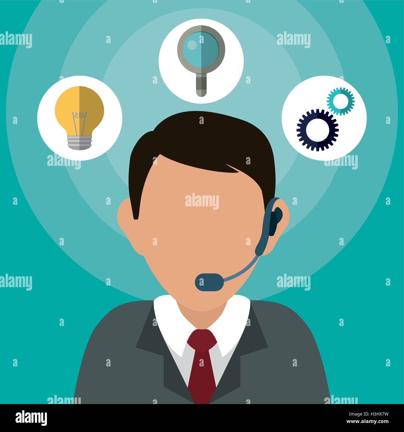 customer support service icons Stock Vector Image & Art - Alamy