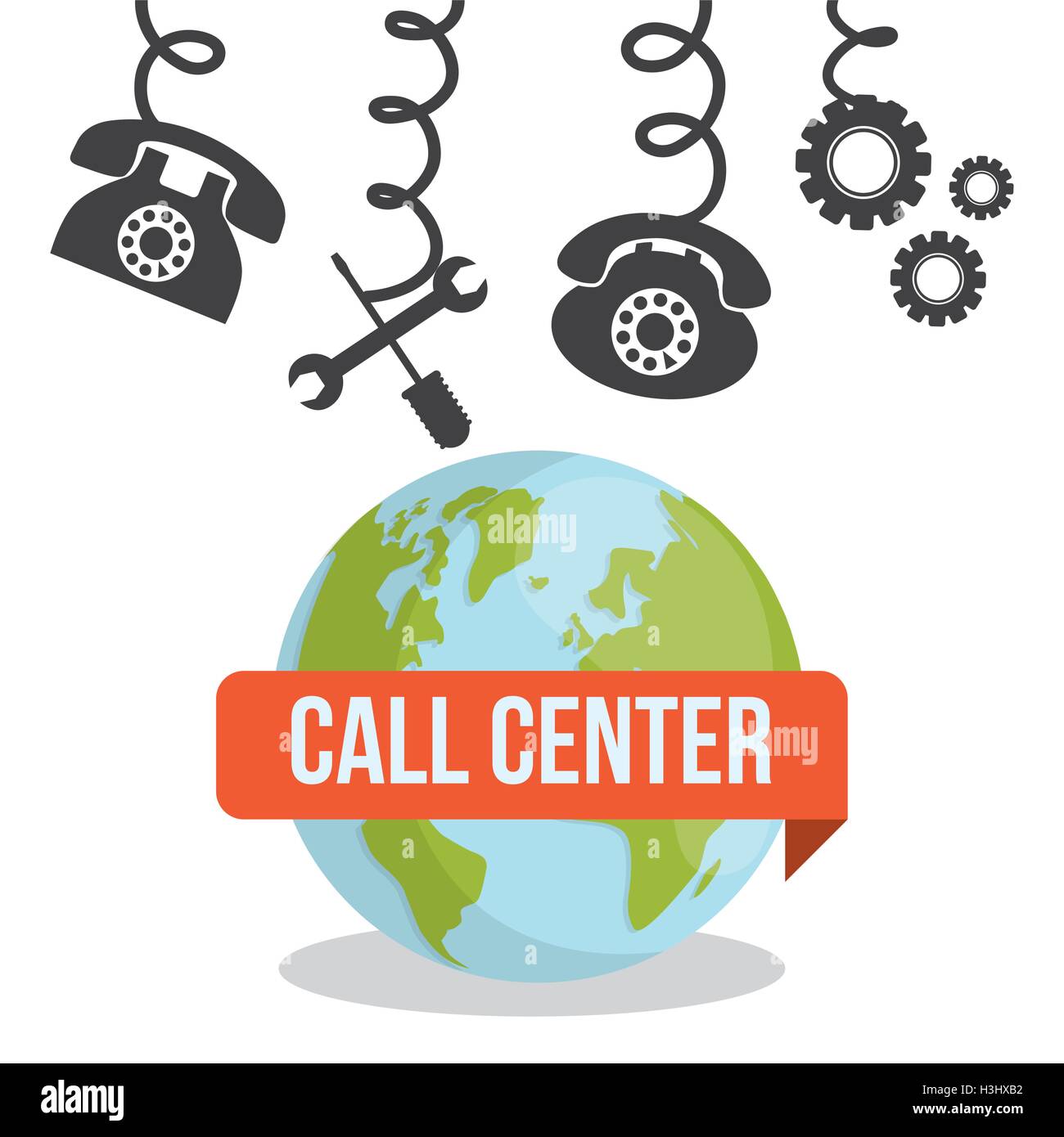call center service icons Stock Vector Image & Art - Alamy